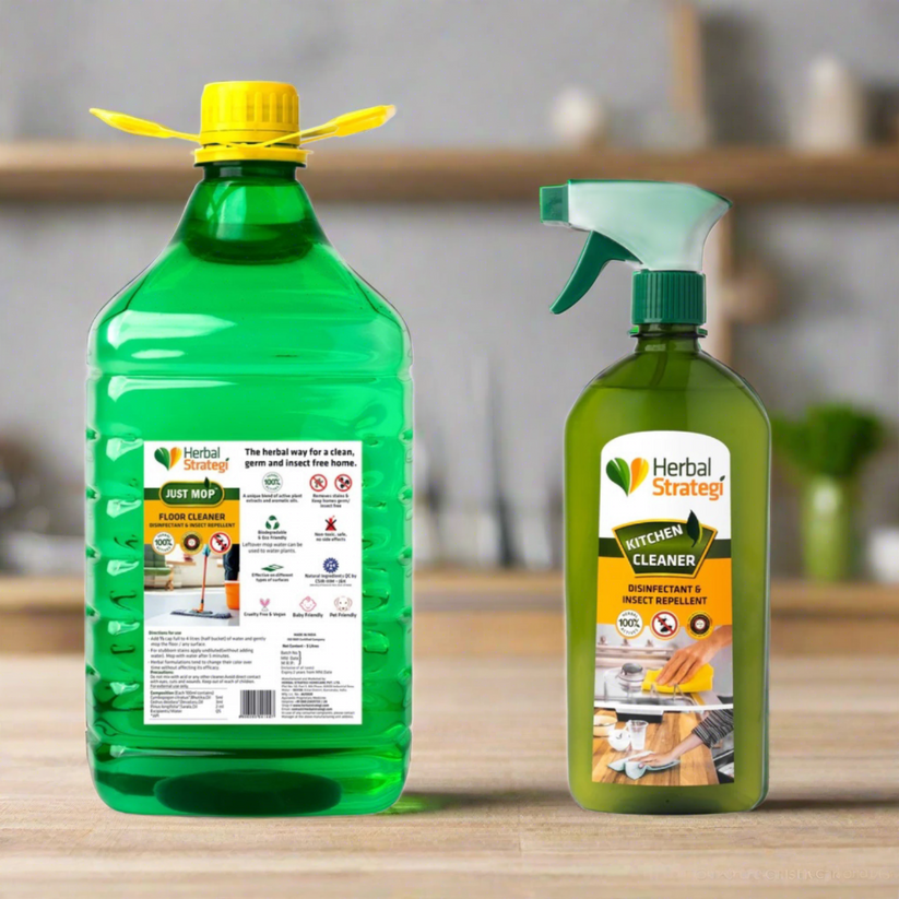 Kitchen spray and floor spray with disinfectant and pest repellent ...